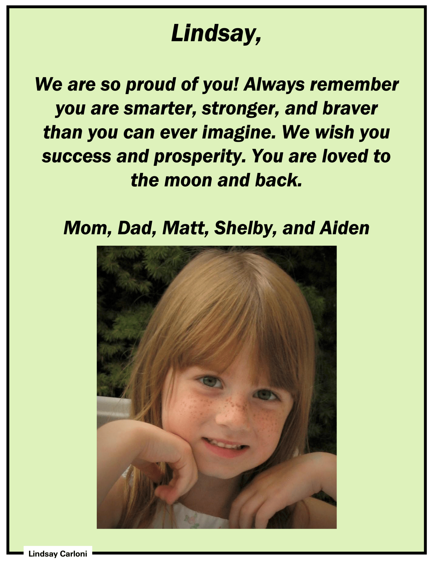 Grad Ad Samples | Embers - The Amity Yearbook