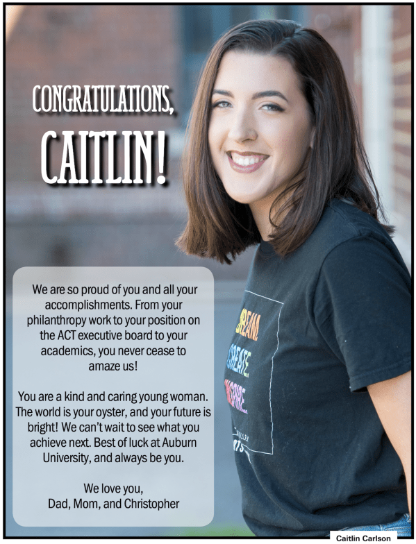 Grad Ad Samples | Embers - The Amity Yearbook